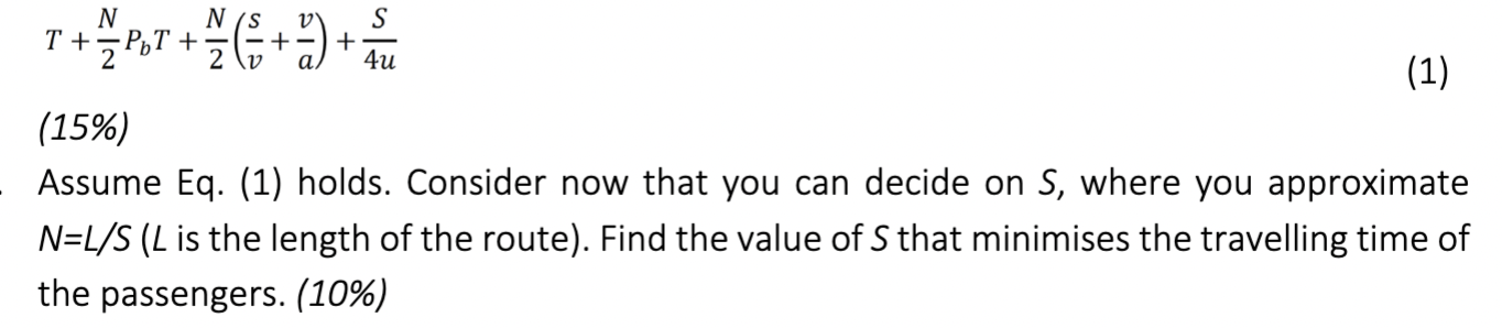 Solved T+N2PbT+N2(sv+va)+S4u (Equation 1)(15%)Assume Eq. (1) | Chegg.com