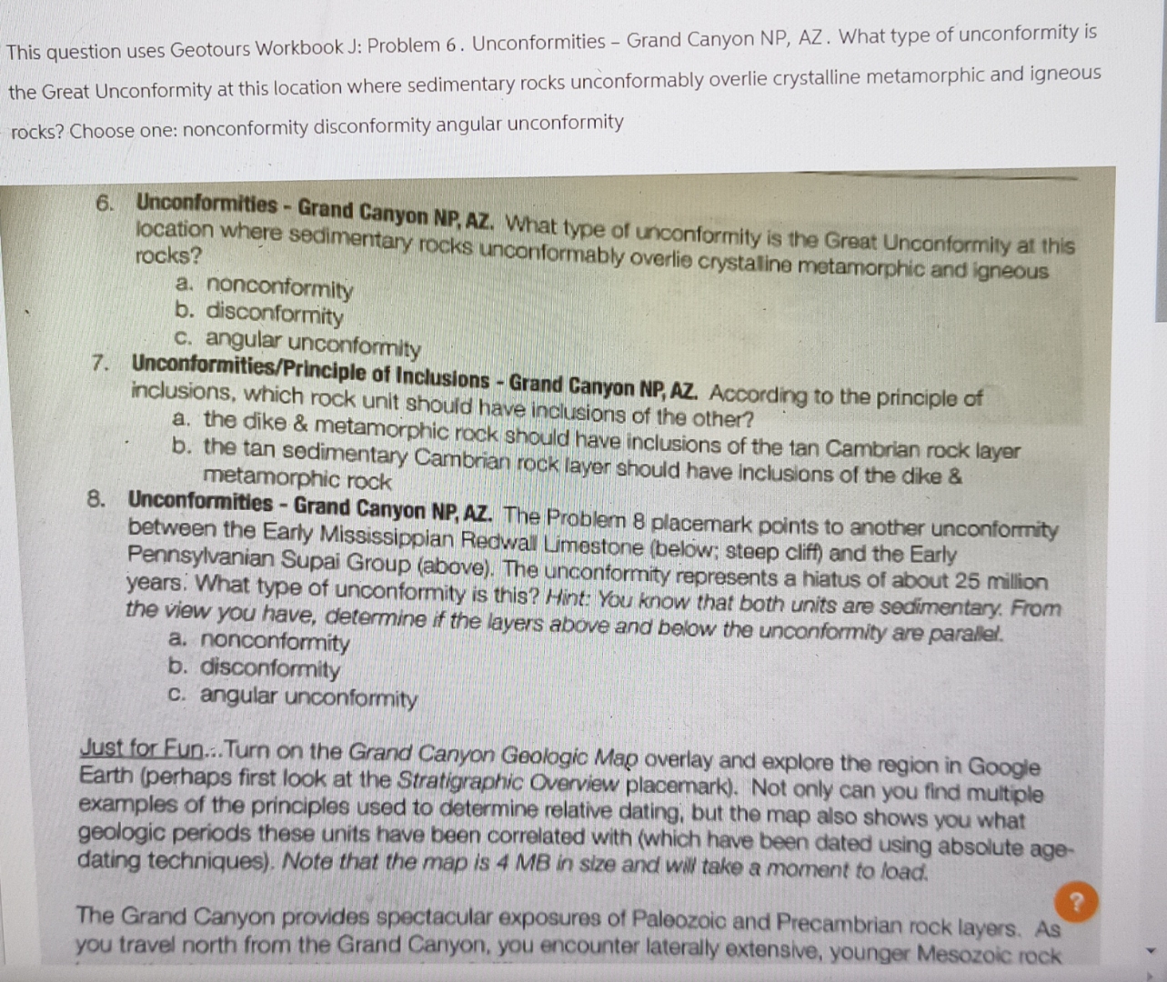 Solved This question uses Geotours Workbook J: Problem 6. | Chegg.com