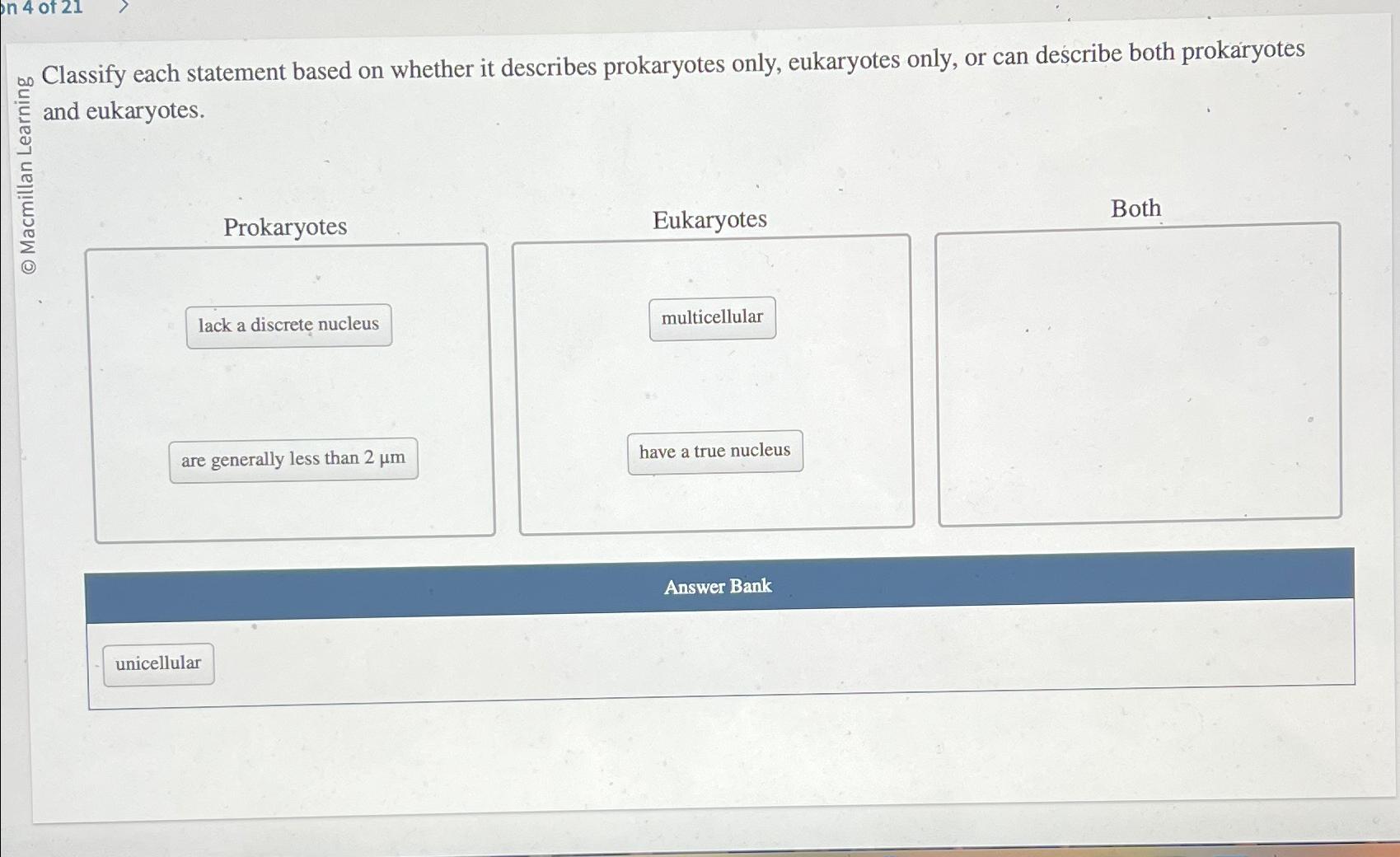 Solved ?6 ﻿Classify each statement based on whether it | Chegg.com