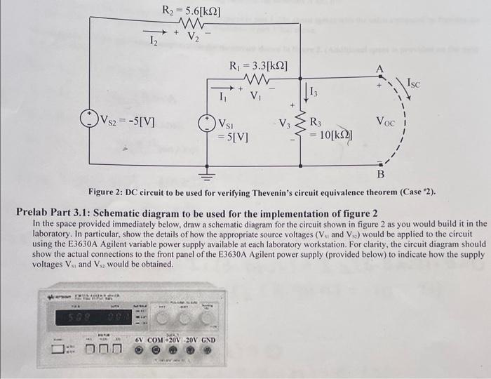 Solved Figure 2: DC circuit to be used for verifying | Chegg.com