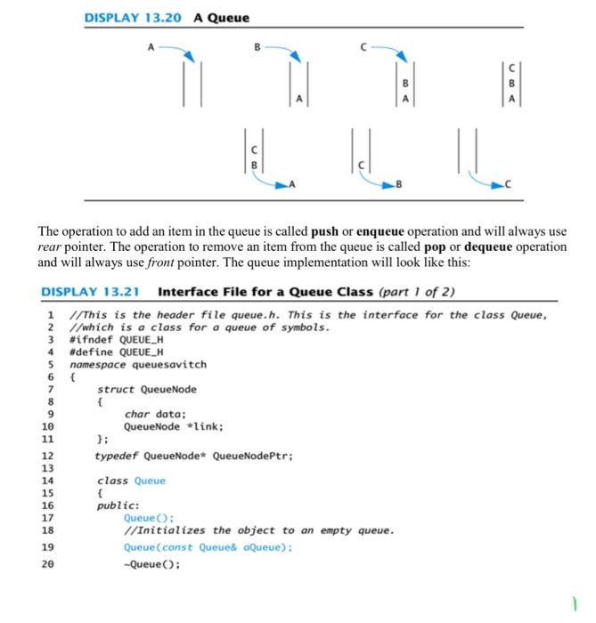 Solved The operation to add an item in the queue is called | Chegg.com