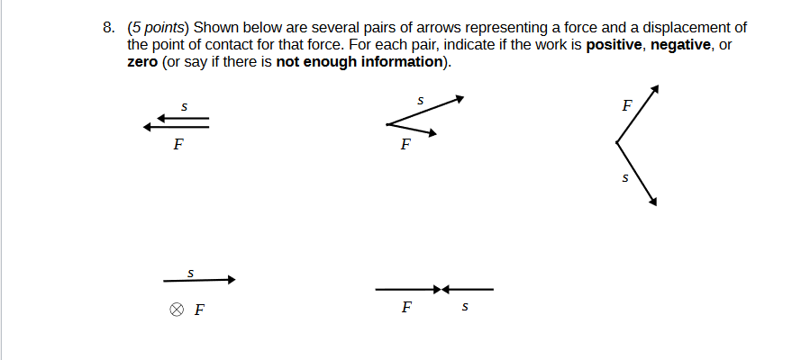 Solved (5 ﻿points) ﻿Shown below are several pairs of arrows | Chegg.com
