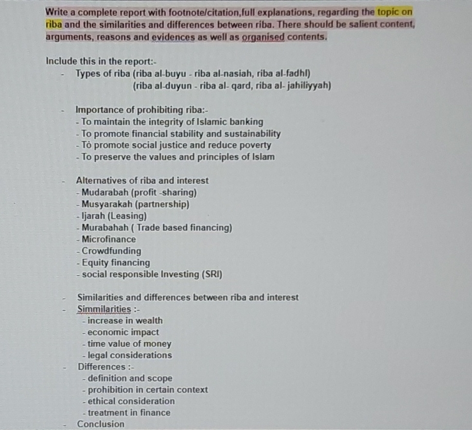 Solved Write a complete report with footnote/citation, ﻿full | Chegg.com