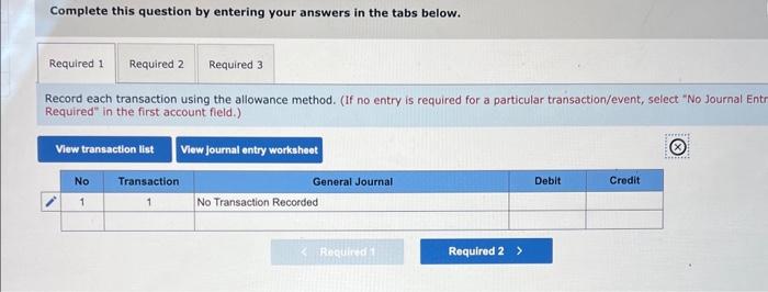 Solved Exercise 5-13 (Algo) Compare the allowance method and | Chegg.com