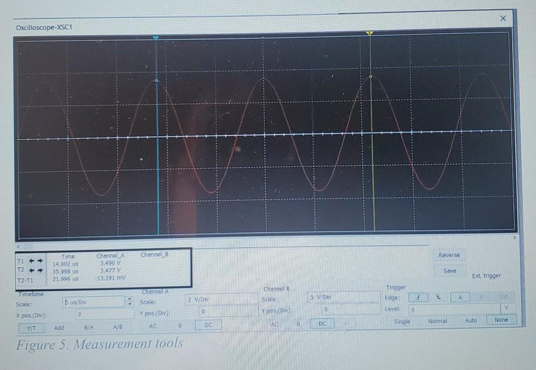 Solved Oscilloscope-XSC1 channels Reverse T2 Time 14.002 Us | Chegg.com
