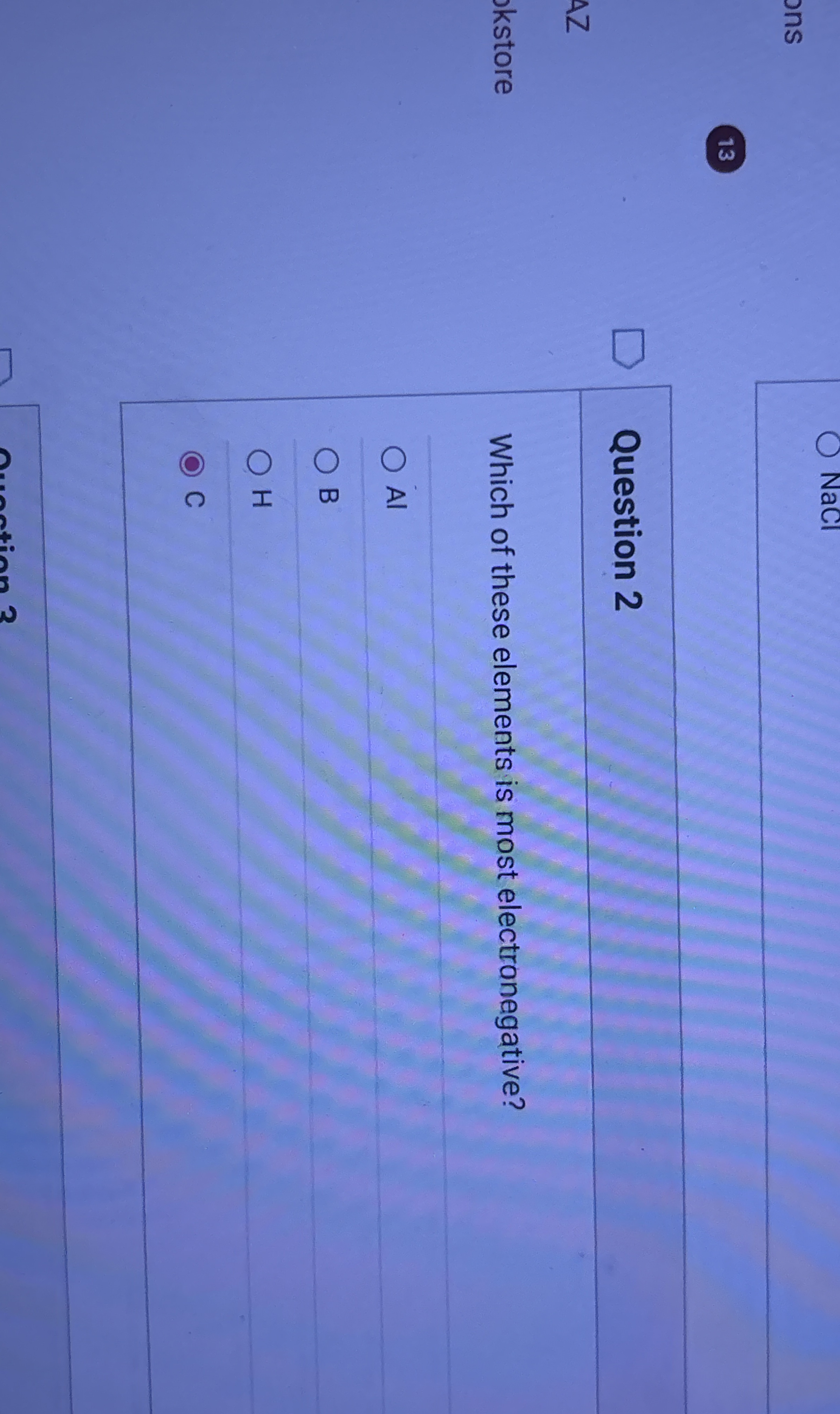 Solved Question 2Which of these elements is most | Chegg.com