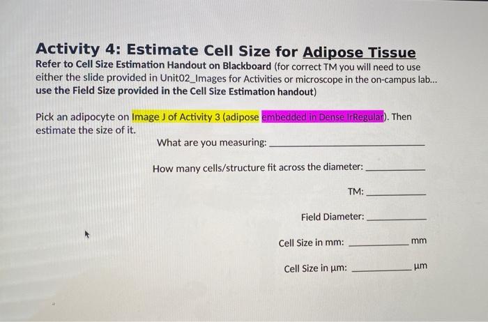 [Solved]: help with questions on activity 4 cells count