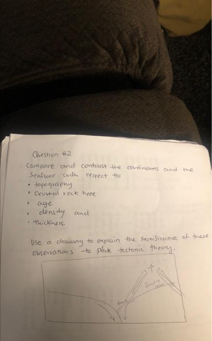 Solved Question #2 Compare and contrust the continents and | Chegg.com