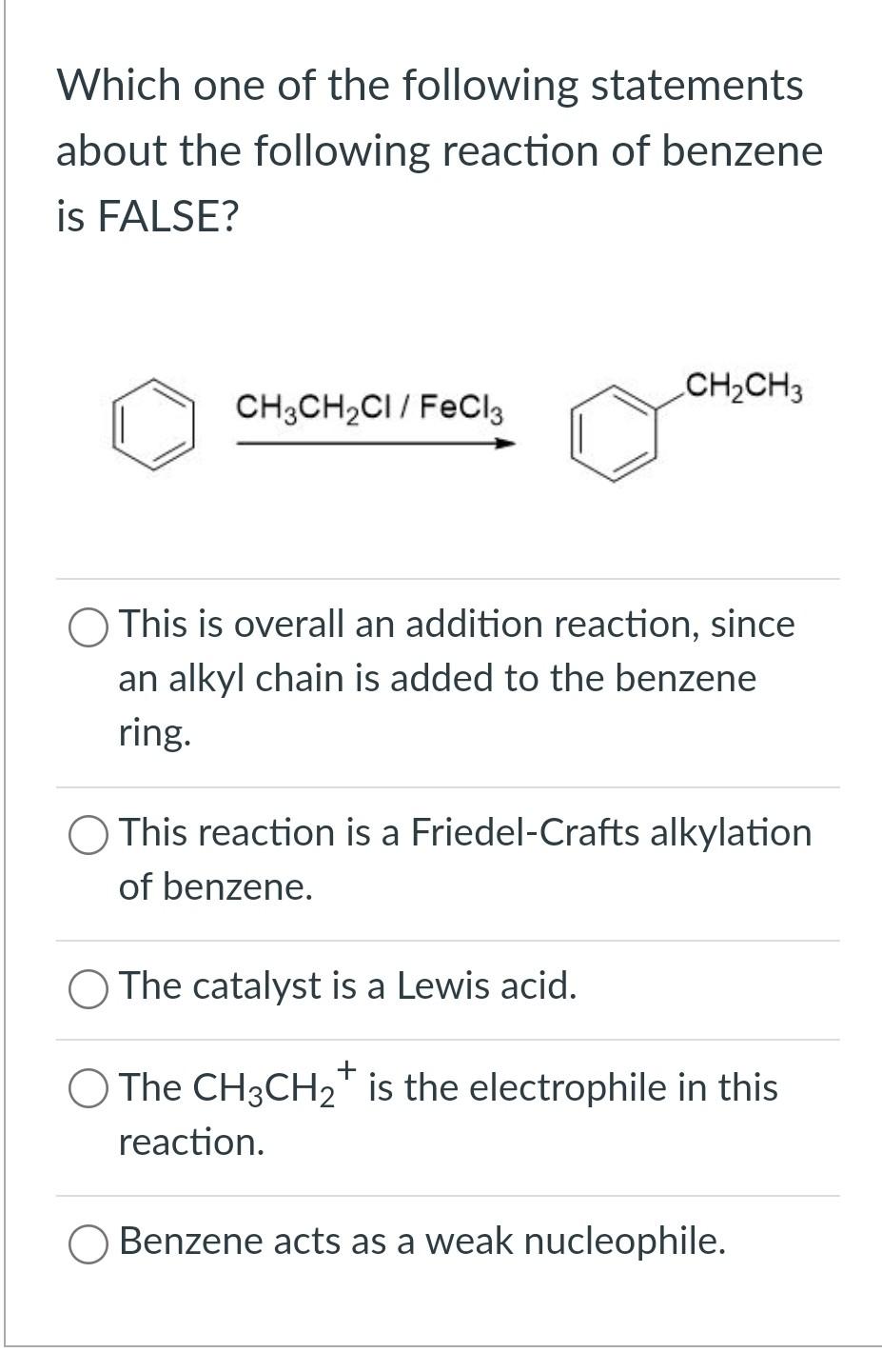 Solved Which one of the following statements about the | Chegg.com