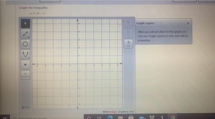 Solved Graph the inequality Y S 2-3 Graph Layers After you | Chegg.com