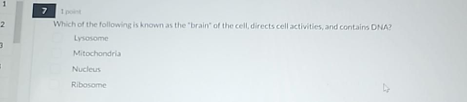 Solved 1 ﻿pointWhich of the following is known as the | Chegg.com
