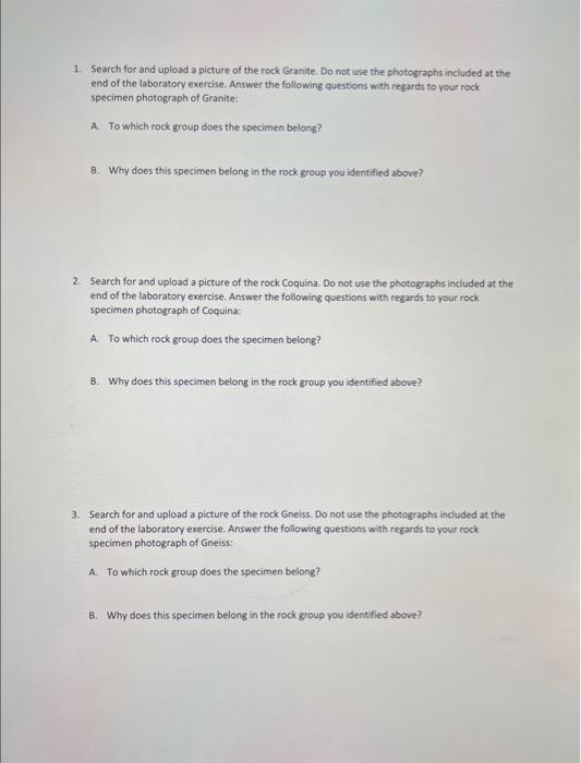 Solved Lab 10: Rocks and Rock Identification In this fob you | Chegg.com