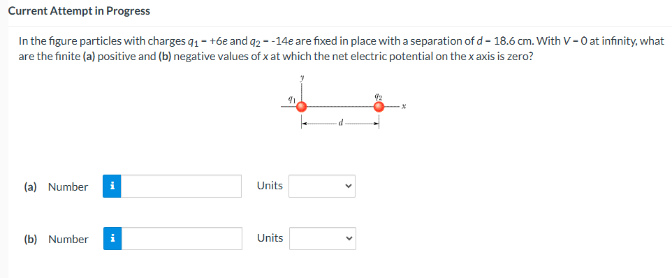 Solved Current Attempt in ﻿ProgressIn ﻿the figure particles | Chegg.com