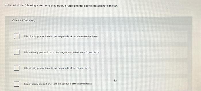 Solved Select all of the following statements that are true | Chegg.com