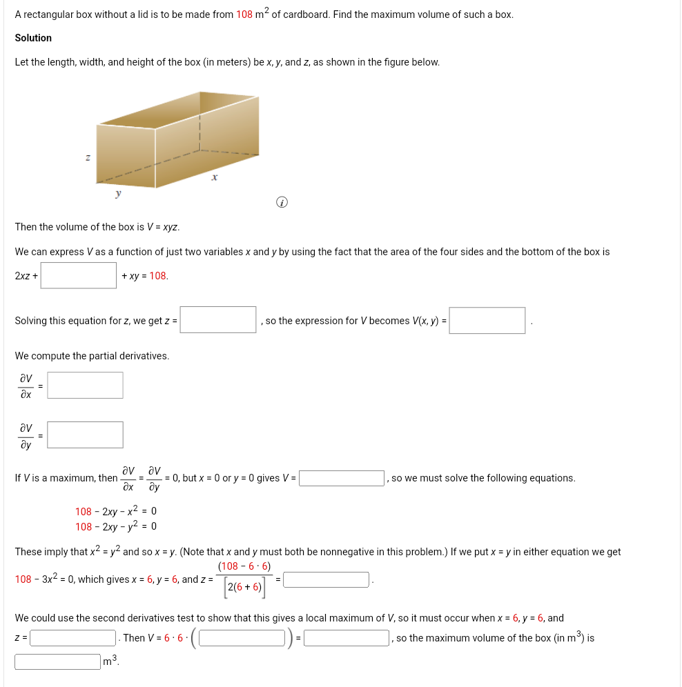 A rectangular box without a lid is to be made from | Chegg.com