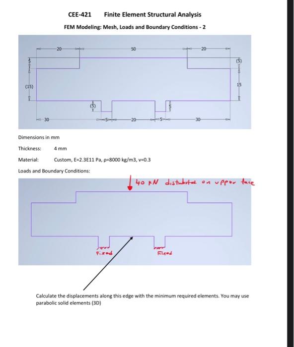 Solved CEE-421 Finite Element Structural Analysis FEM | Chegg.com