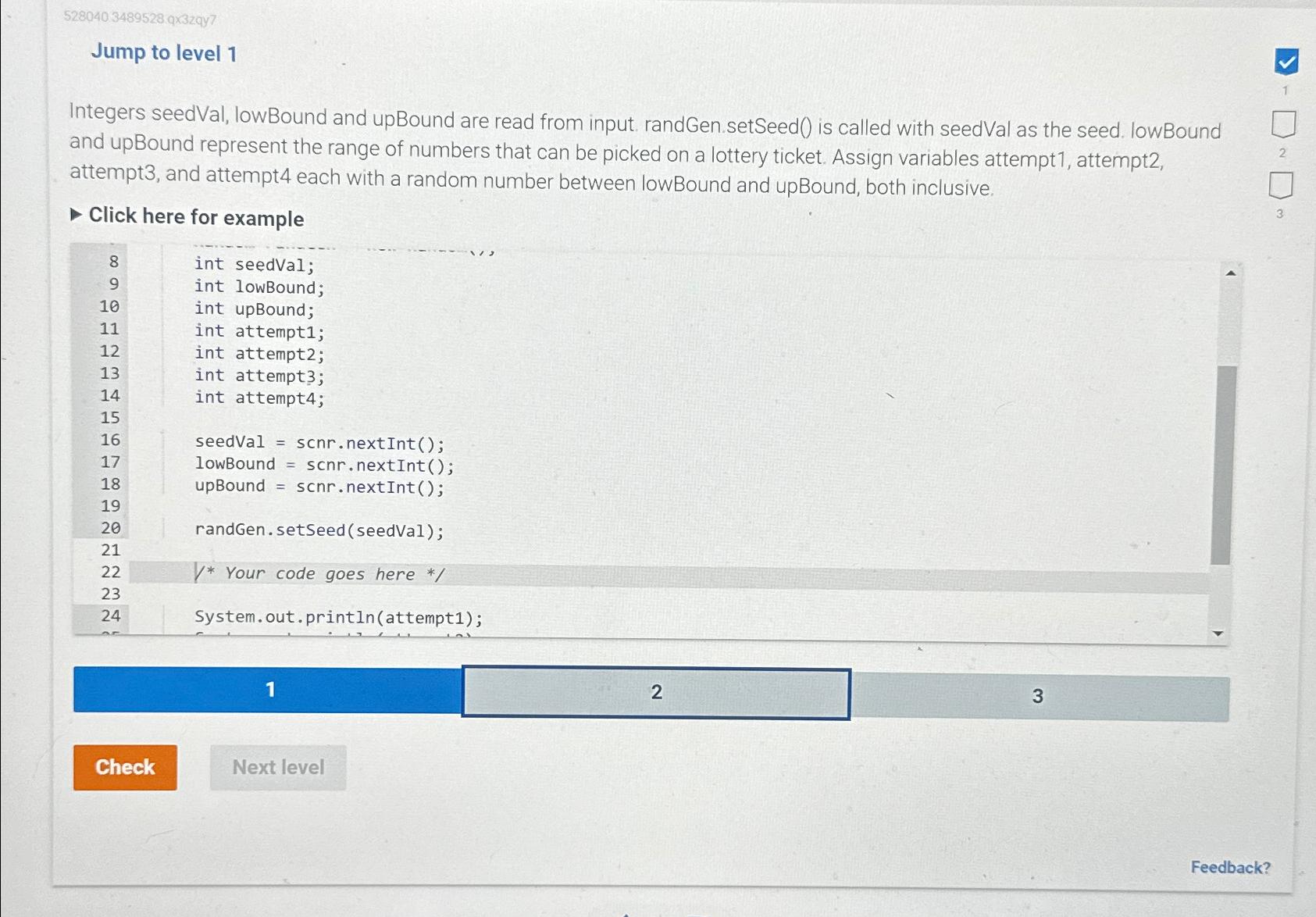 Solved 5280403489528 ﻿qx 3zqy7Jump to level 1Integers | Chegg.com