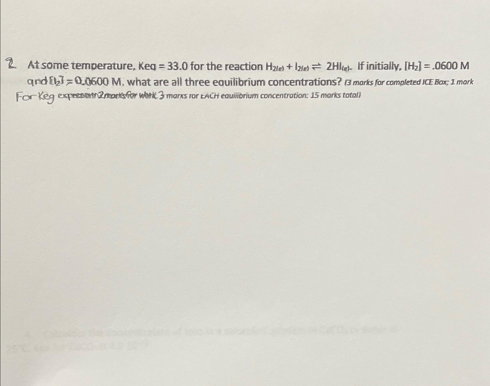Solved At some temperature, Keq=33.0 ﻿for the reaction | Chegg.com