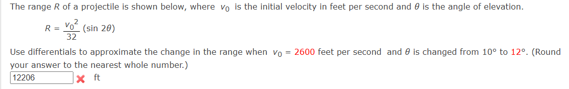 Solved by an EXPERT The range R of ﻿a projectile is ﻿shown below, where | Chegg.com