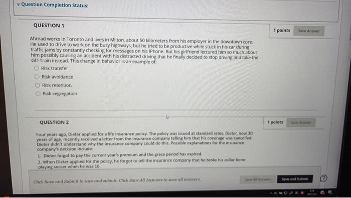 Solved Question Completion Status: QUESTION 1 1 points Save | Chegg.com