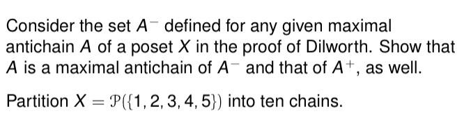 Solved Consider the set A-defined for any given maximal | Chegg.com