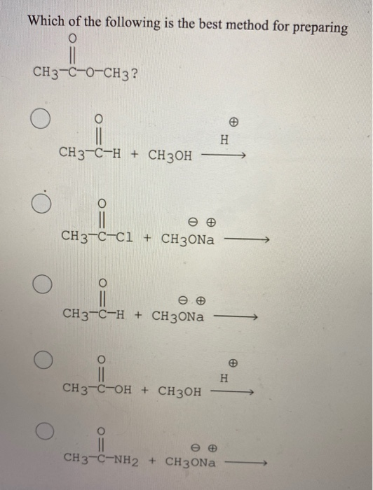 Solved Which of the following is the best method for | Chegg.com