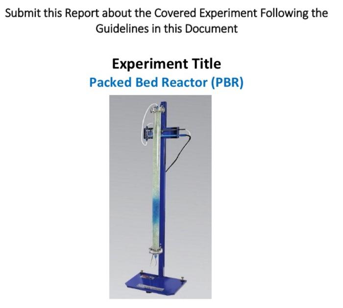 Solved Submit this Report about the Covered Experiment | Chegg.com