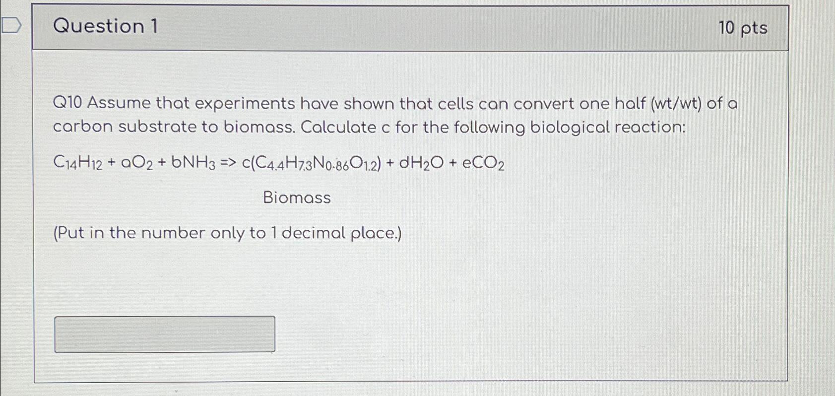 Solved Question 110 ﻿ptsQ10 ﻿Assume that experiments have | Chegg.com