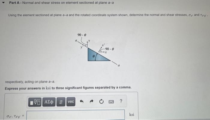 Solved Learning Goal: To use fundamental geometric and | Chegg.com