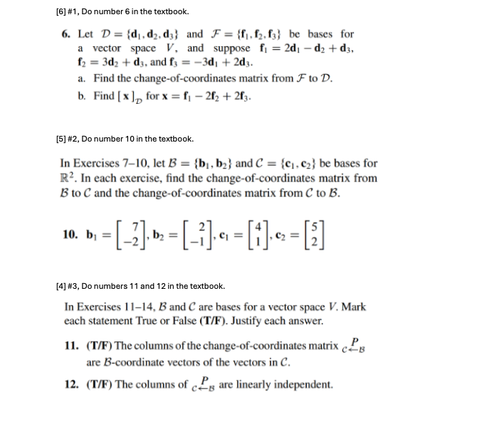 Solved [6] ﻿#1, ﻿Do number 6 ﻿in the textbook.Let | Chegg.com