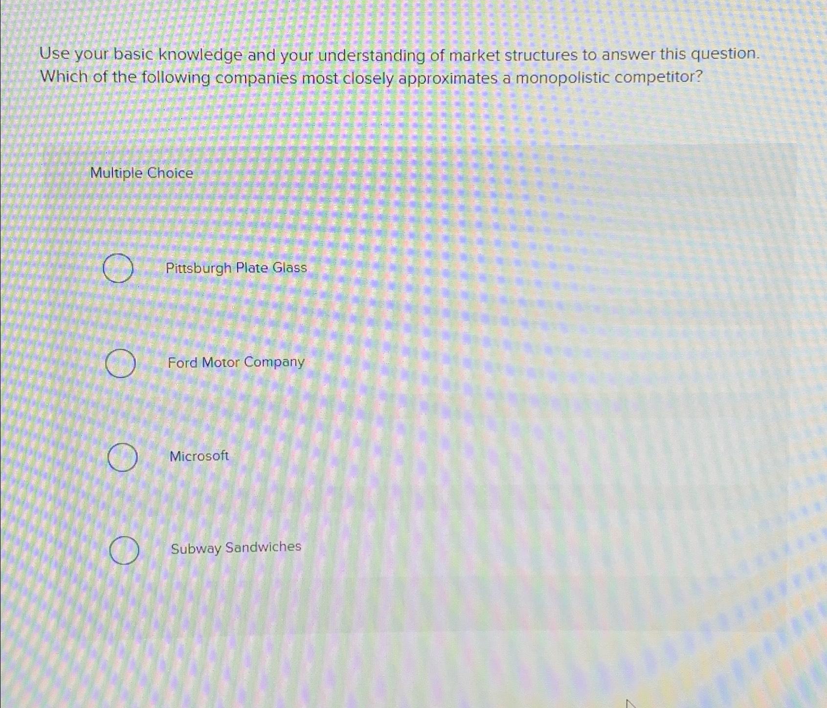 Solved Use your basic knowledge and your understanding of | Chegg.com