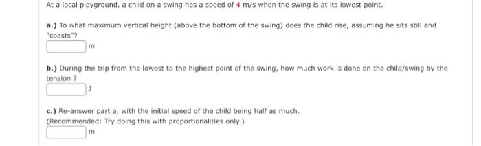 Solved a.) To what maximum vertical height (above the bottom | Chegg.com