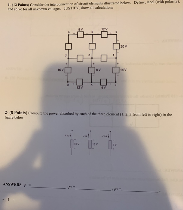 Solved 1- (12 Points) Consider the interconnection of | Chegg.com