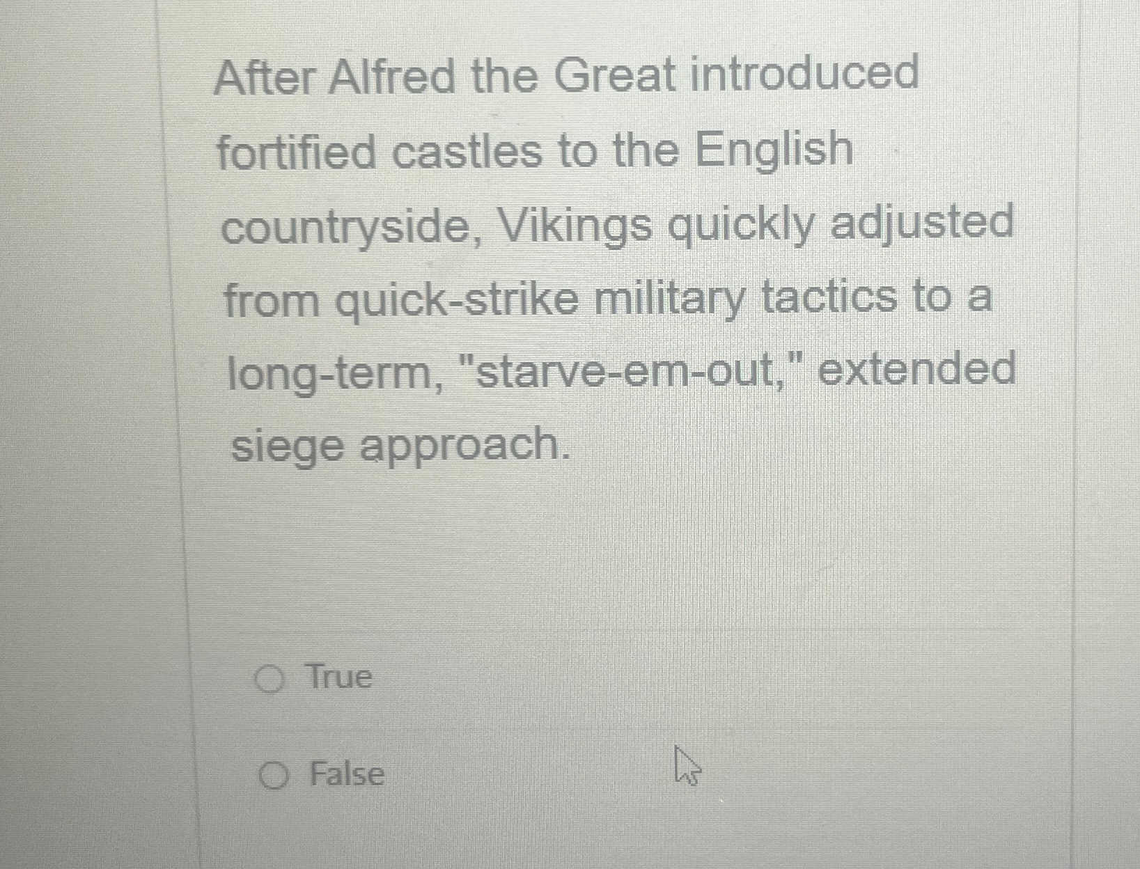 Solved After Alfred the Great introduced fortified castles | Chegg.com