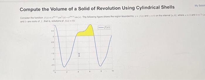 Solved Compute the Volume of a Solid of Revolution Using | Chegg.com