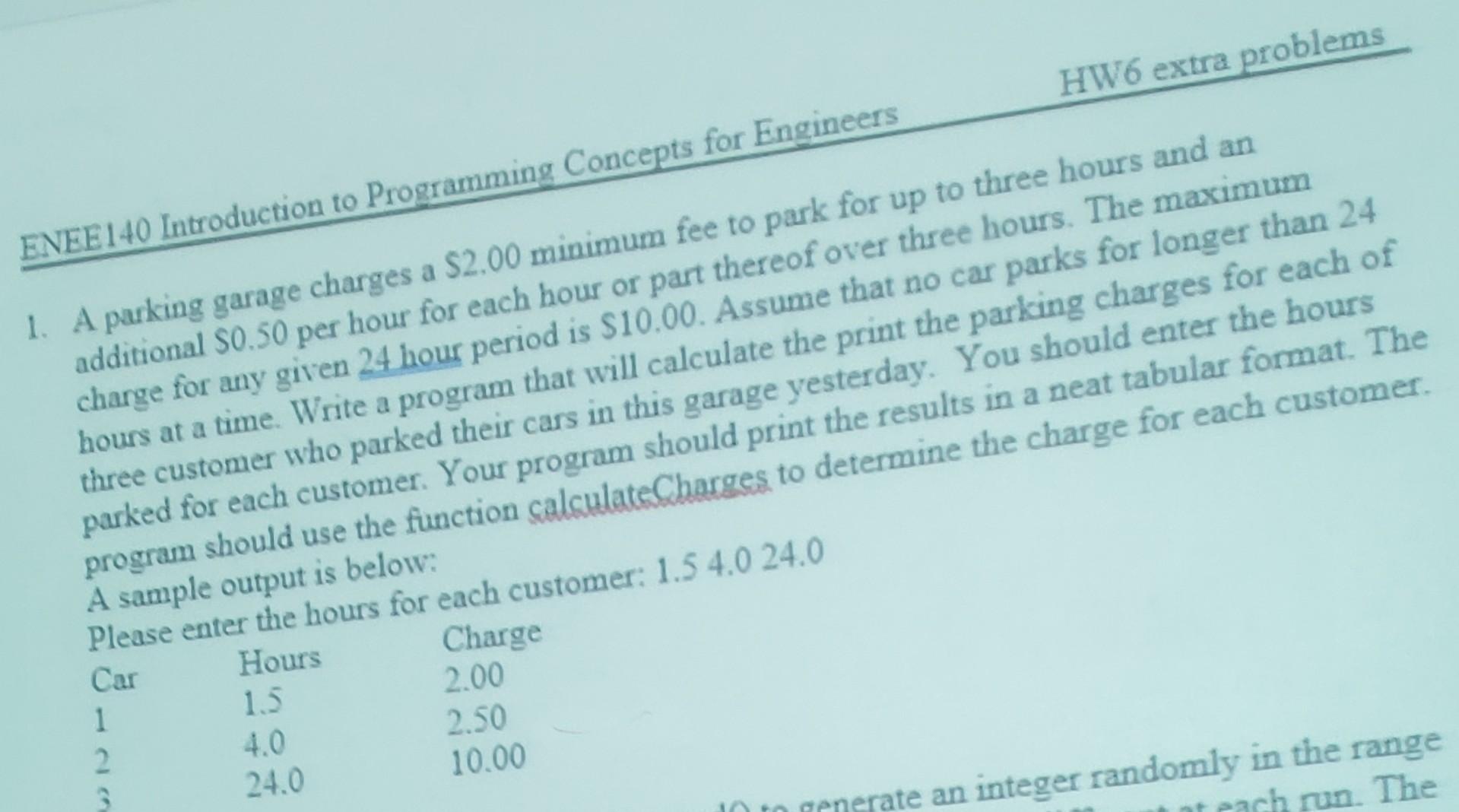 Solved HW6 extra problems ENEE 140 Introduction to | Chegg.com
