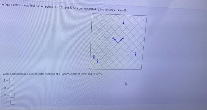 he figure below shows four named points A.B. C, and D | Chegg.com