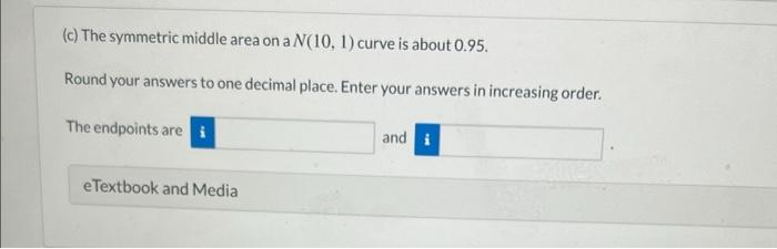 Solved Find endpoint(s) on the given normal density curve | Chegg.com