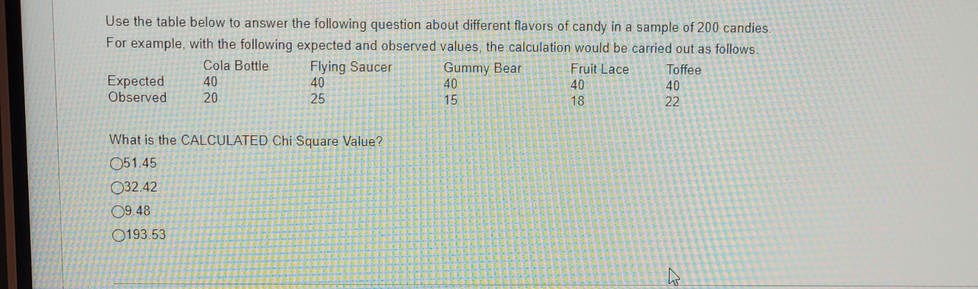 Solved Use the table below to answer the following question | Chegg.com