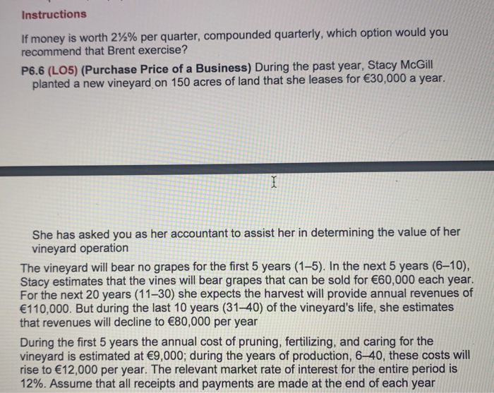 Solved Instructions If money is worth 2%2% per quarter, | Chegg.com