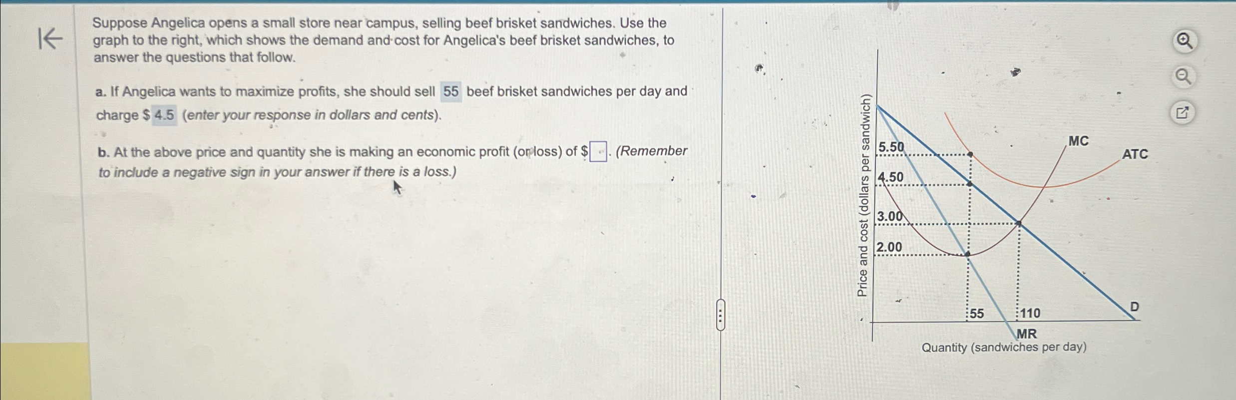 Solved Suppose Angelica opens a small store near campus, | Chegg.com