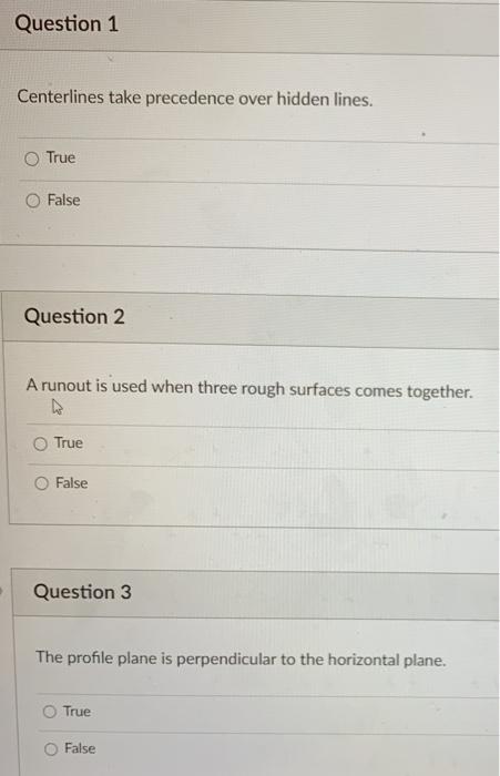 Solved Question 1 Centerlines take precedence over hidden | Chegg.com