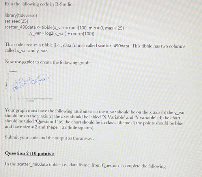 Solved Run the following code in R-Studio: | Chegg.com