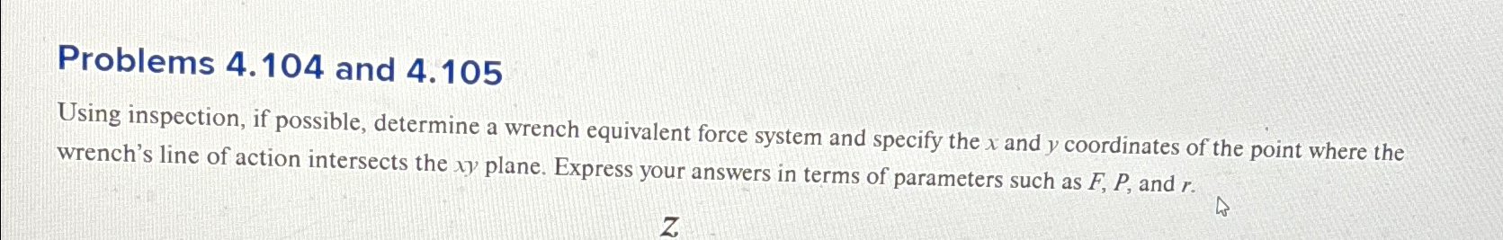 Solved Problems 4.104 ﻿and 4.105Using inspection, if | Chegg.com