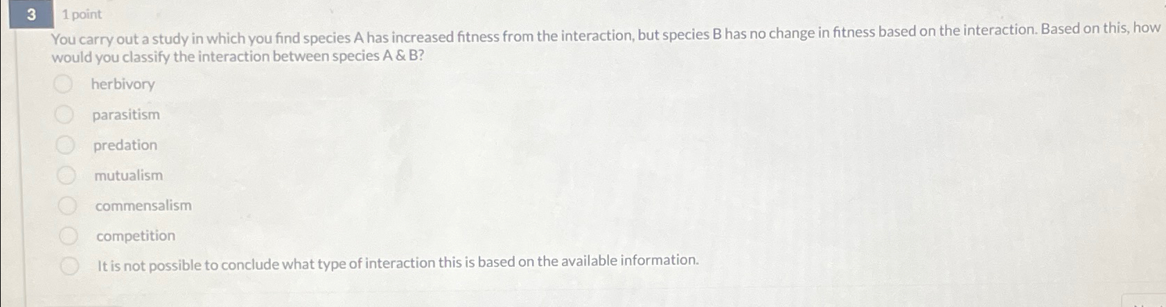 Solved 31 ﻿pointYou carry out a study in which you find | Chegg.com