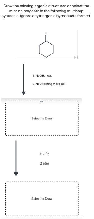Solved Draw the missing organic structures or select | Chegg.com