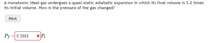 Solved A monatomic ideal gas undergoes a quasi-static | Chegg.com