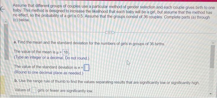 Solved Assume that different groups of couples use a | Chegg.com