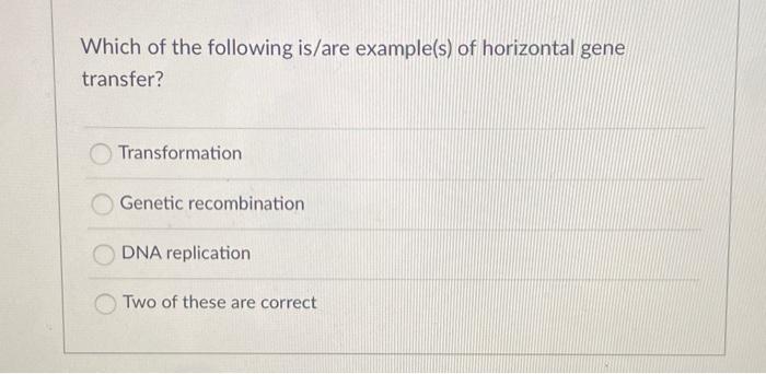 Solved Which of the following is/are example(s) of | Chegg.com