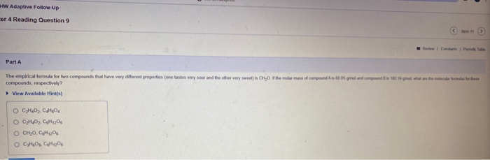 Solved HW Adaptive Follow Up er 4 Reading Question 9 Part A | Chegg.com